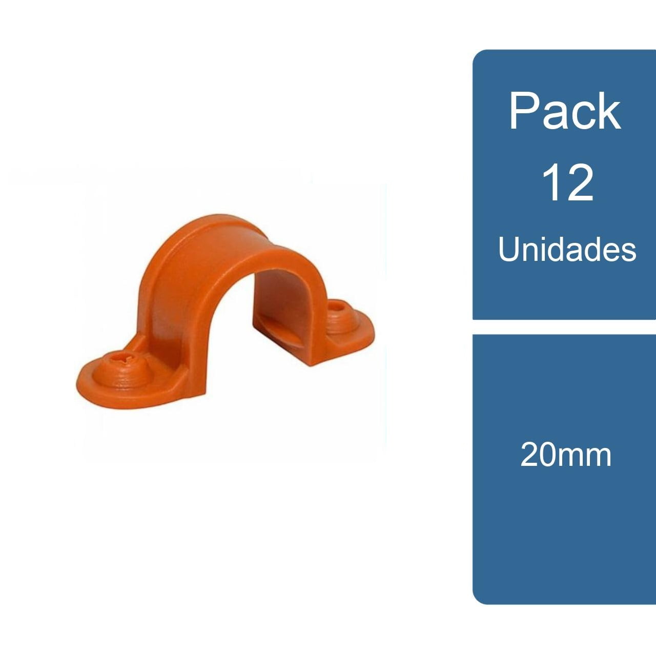 Pack 12 Abrazadera PVC Conduit 20mm | Lider