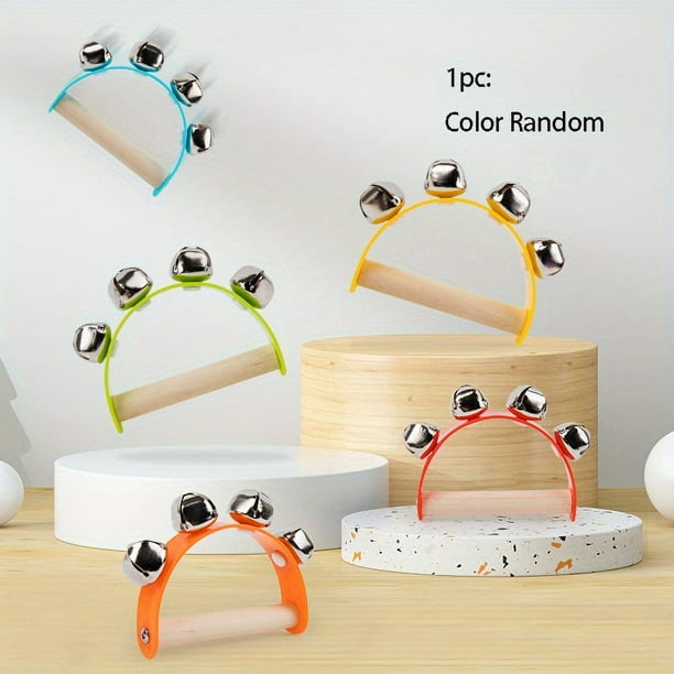 Wooden Semicircle Hand Rattle, Children's Musical Instrument Hand Grip ...