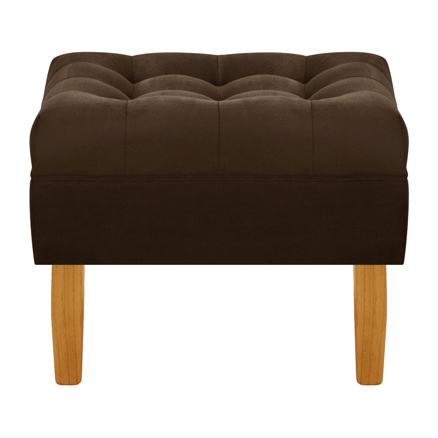 Pouf Wood 1c Felpa 04 Chocolate | Lider