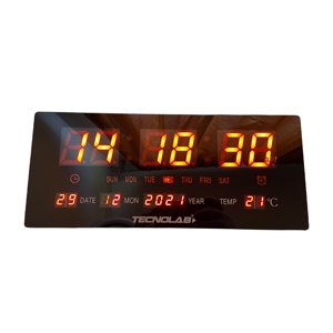 Tecnolab - Reloj Digital Led Con Temperatura Y Calendario