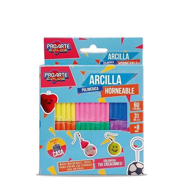 Arcilla horneable 6 colores | Lider