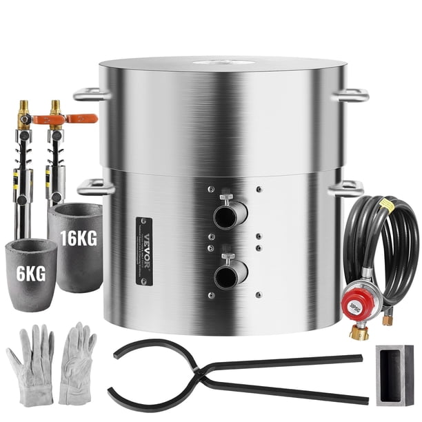 Horno de fusión de propano VEVOR, 16 kg, kit de fundición de gas y ...