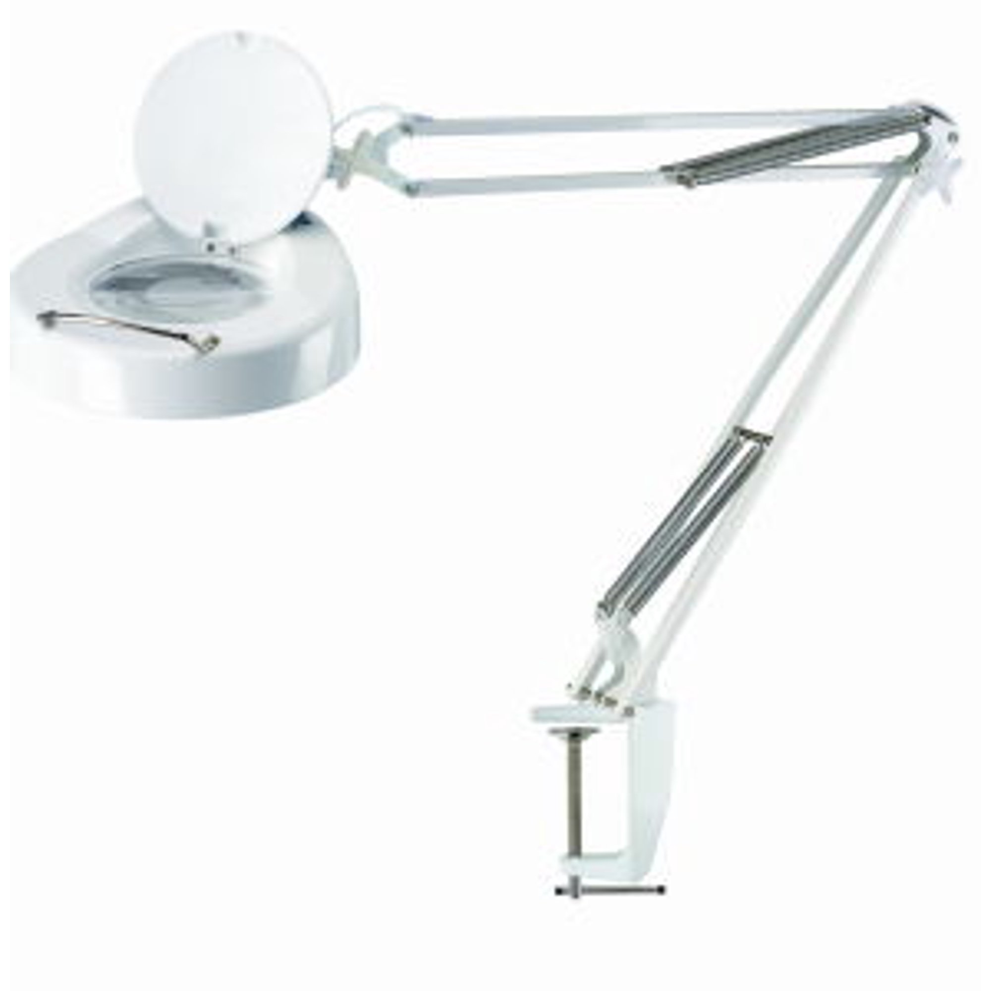 Lampara Con Lupa, Prensa Y Flourescente 22W, 127mm 8064-D-1C | Lider