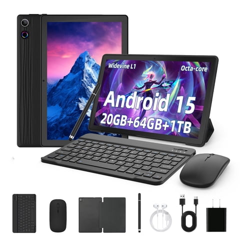 Tablet Gleeso 10,1"" Android 15 20Gb Ram 64Gb + 1Tb Wifi6