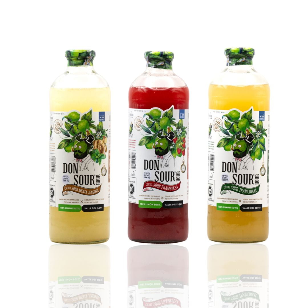 Pack 1 Sour Frambuesa más 1 Sour Tradicional más 1 Sour Menta Jengibre ...