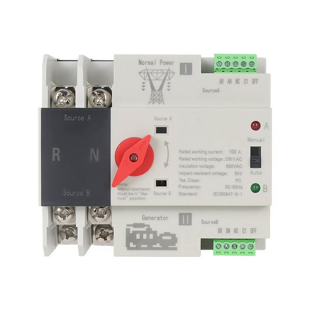 Interruptor Transferencia Automática Ats 100a 220v Generador | Lider