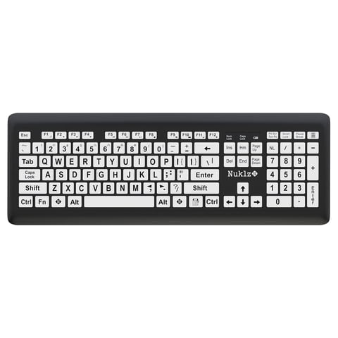 Teclado Inalámbrico Nuklz N Magnus 325 De Letras Grandes En