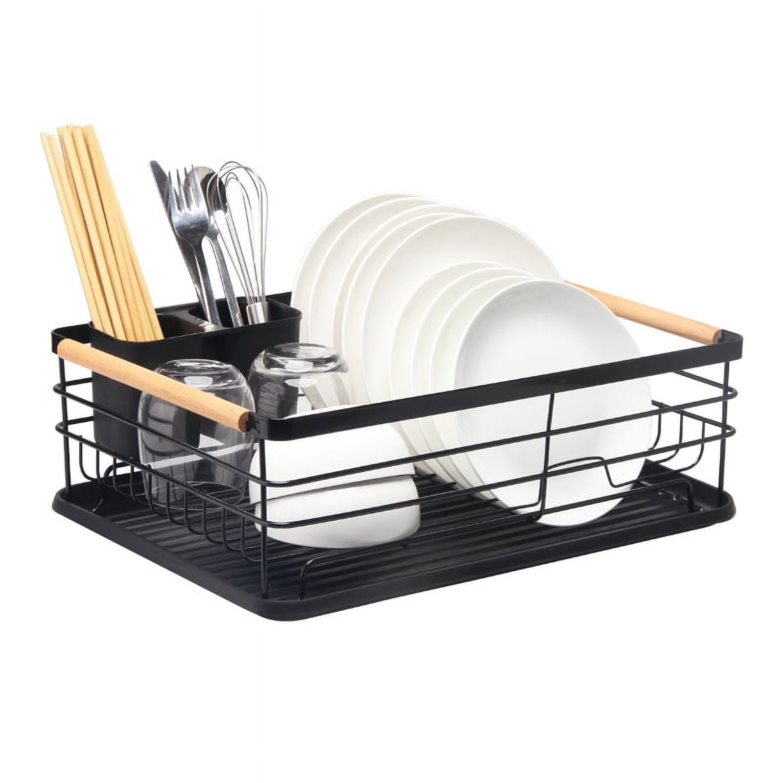 Secaplatos Escurridor 1 Nivel Acero Inox Negro Simplit | Lider