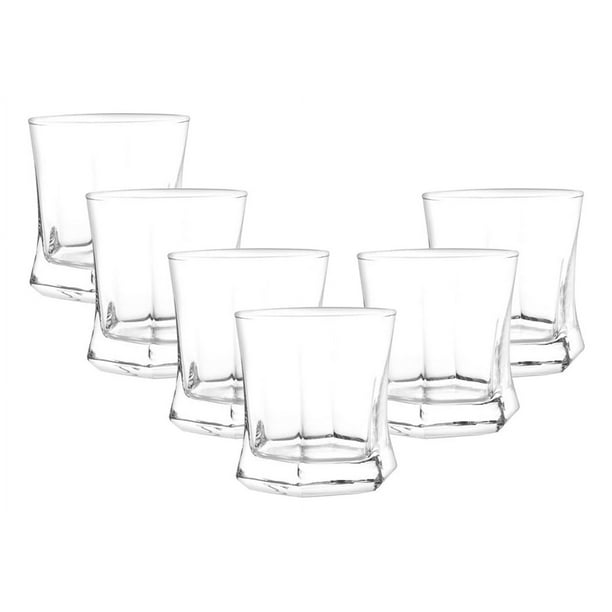 Set 6 Vasos Vivaldi Tragos Cortos Cristar 247Ml | Lider