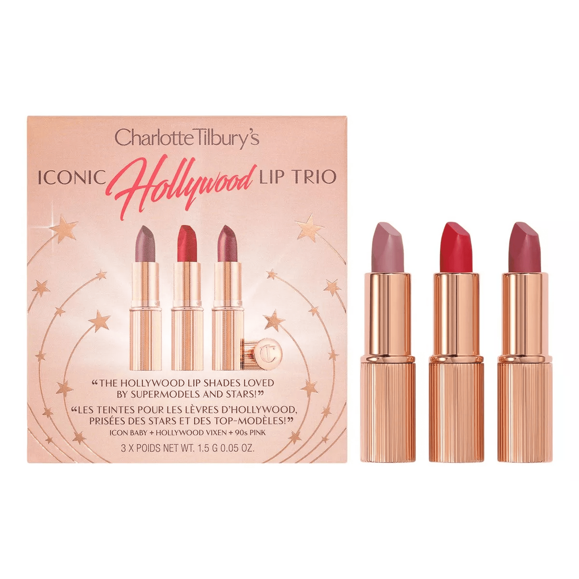 Mini Trío Icónico De Pintalabios Hollywood De Charlotte Tilbury | Lider