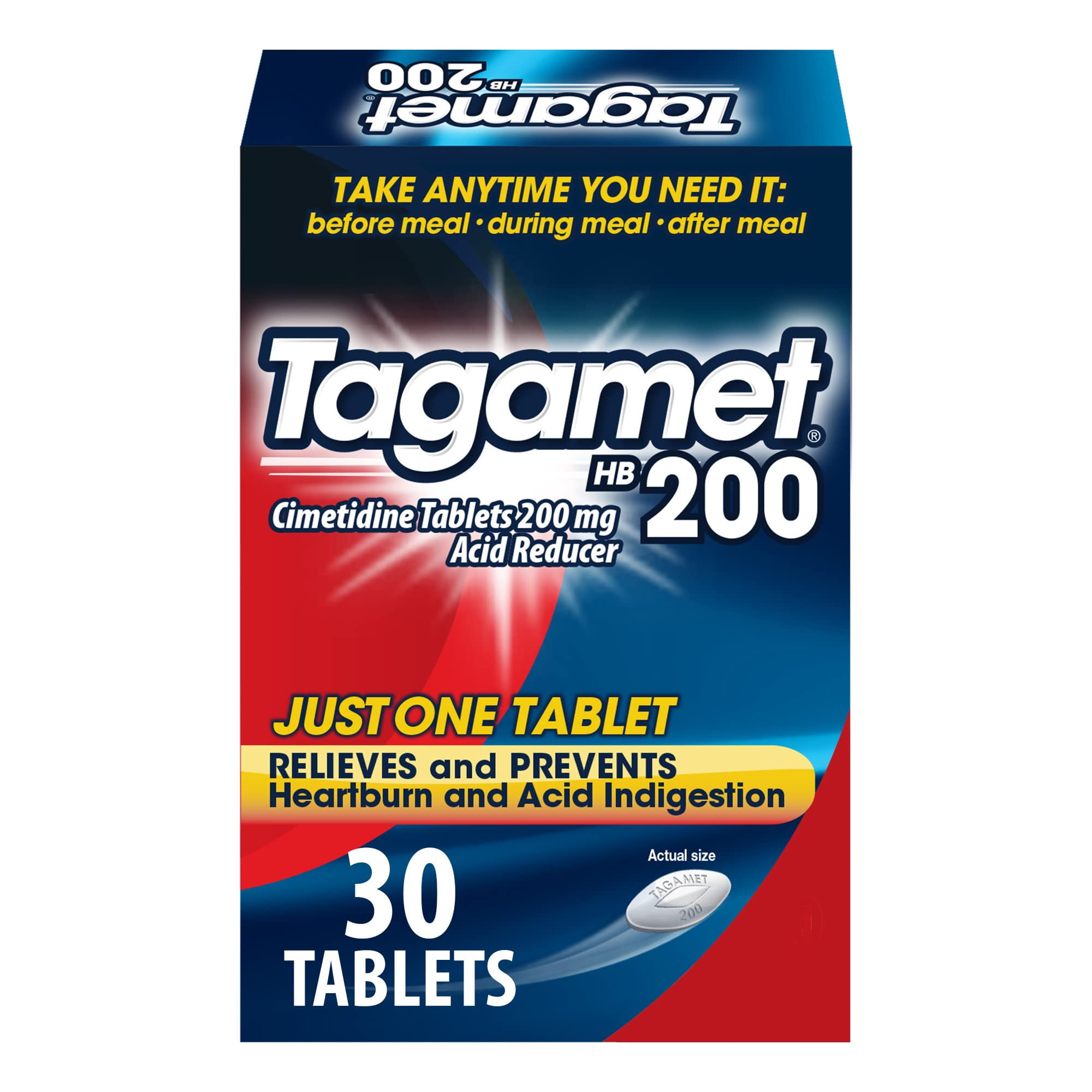 Medicine Tagamet HB 200 mg, reductor de ácido de cimetidina, 30 ...