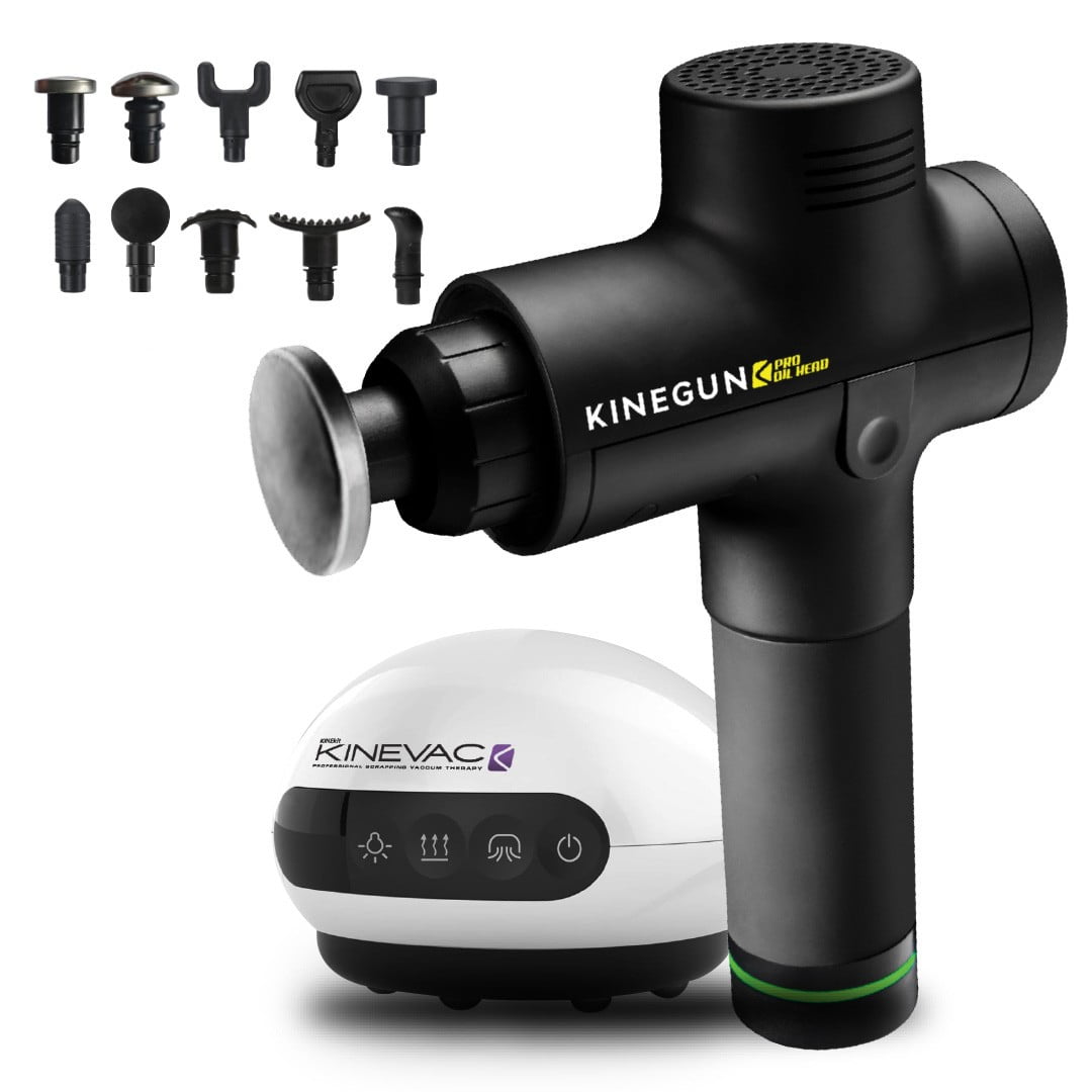 PACK Pistola de masajes Kinegun OIL + Ventosa eléctrica KINEVAC | Lider