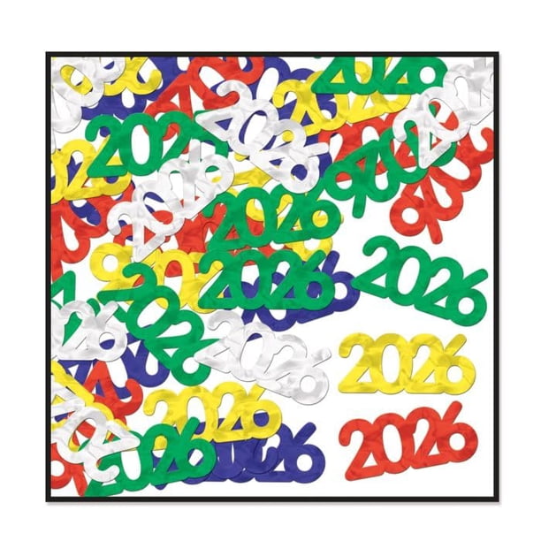 Siluetas de Confetti Beistle Fanci-Fetti 2026, multicolor | Lider