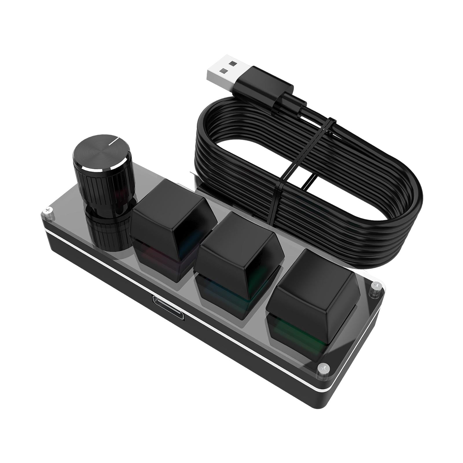 Mini Teclado Pequeño De 3 Teclas Con Teclas De Perilla Para Programar ...