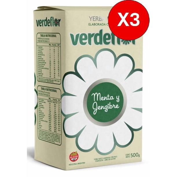 PACK 3 VERDEFLOR MENTA JENGIBRE 500G C/U | Lider