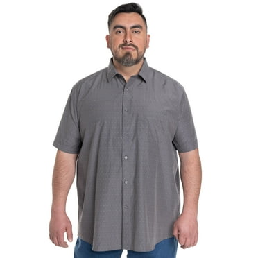 Camisa Hombre Manga Corta Fantasía Premium Cuello Semi Italiano | Lider