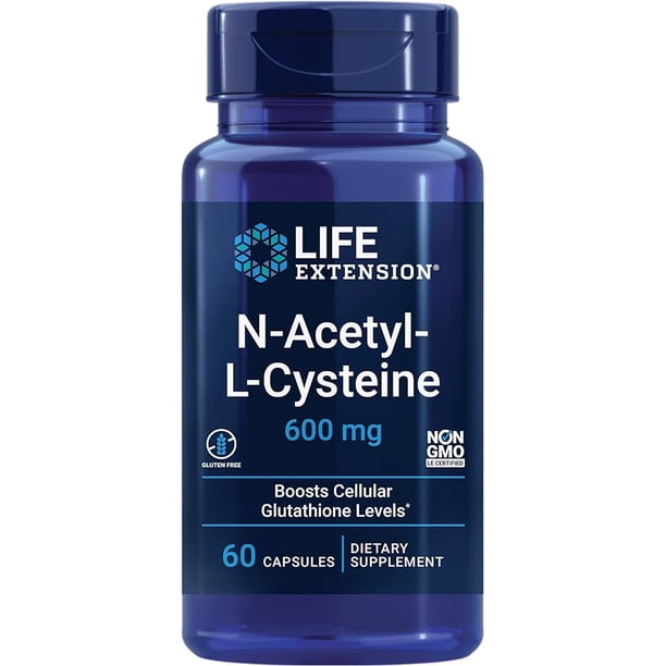 Suplemento Life Extension N-acetil-L-cisteína 600 mg 60 Cápsulas | Lider