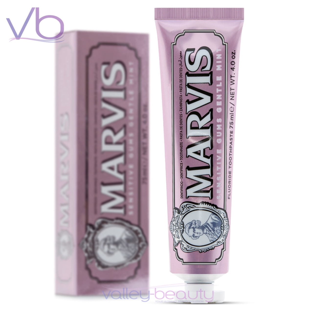 Marvis - Pasta de Dientes de Menta para Encías Sensibles (75ML) | Lider