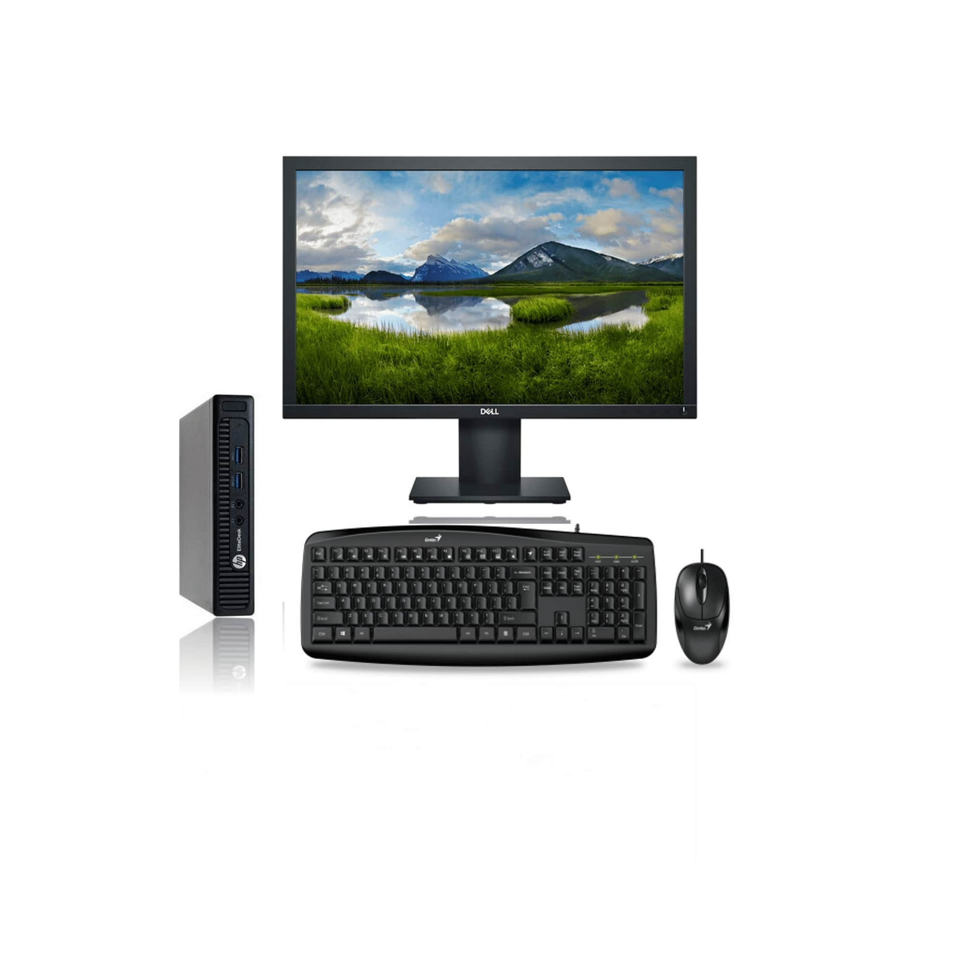 KIT MONITOR + MINI PC HP Elitedesk 800 G1 (i7-4ta 8Gb 256 SSD ...