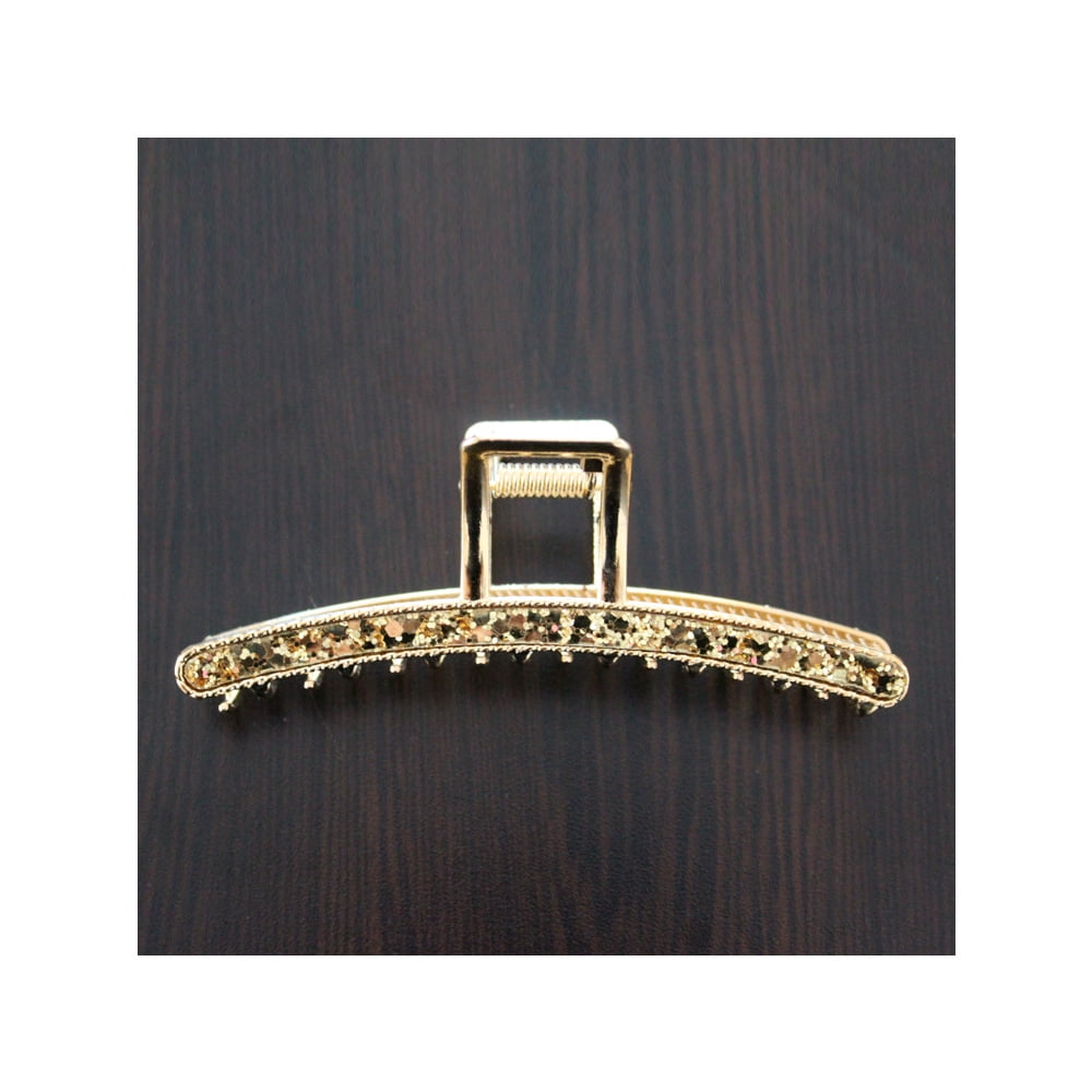 Traba Metálica Garra Tiburón Cabello Brillo Intenso Dorado | Lider