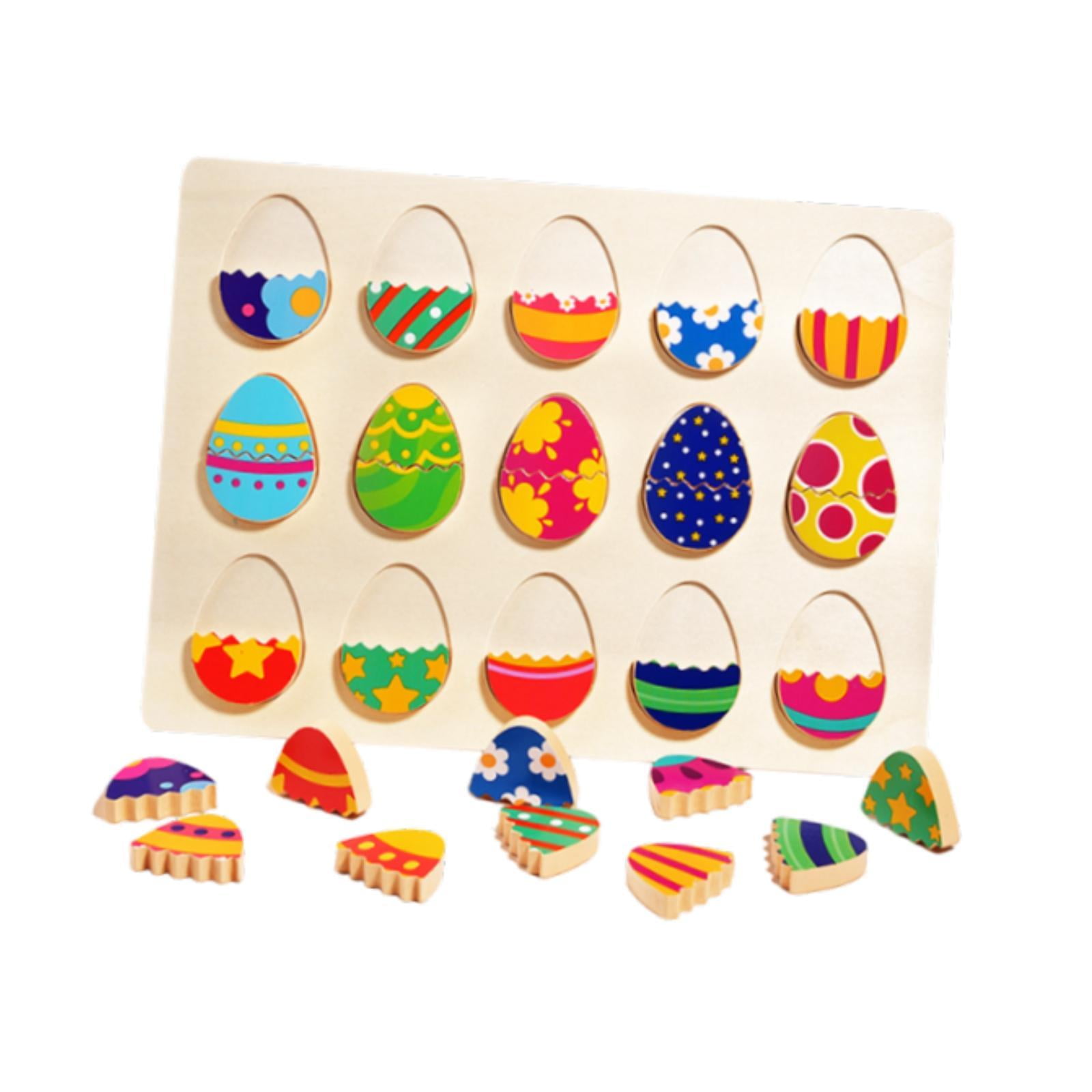 Rompecabezas De Madera Colorido Con Formas, Juguete De Aprendizaje ...