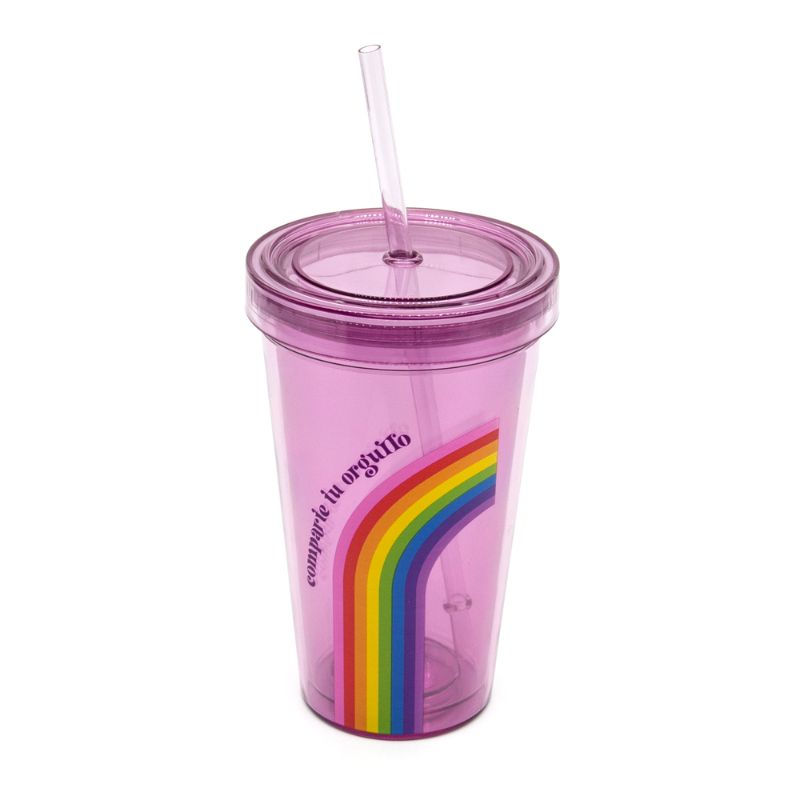 Vaso Con Bombilla Pride 500 Ml | Lider