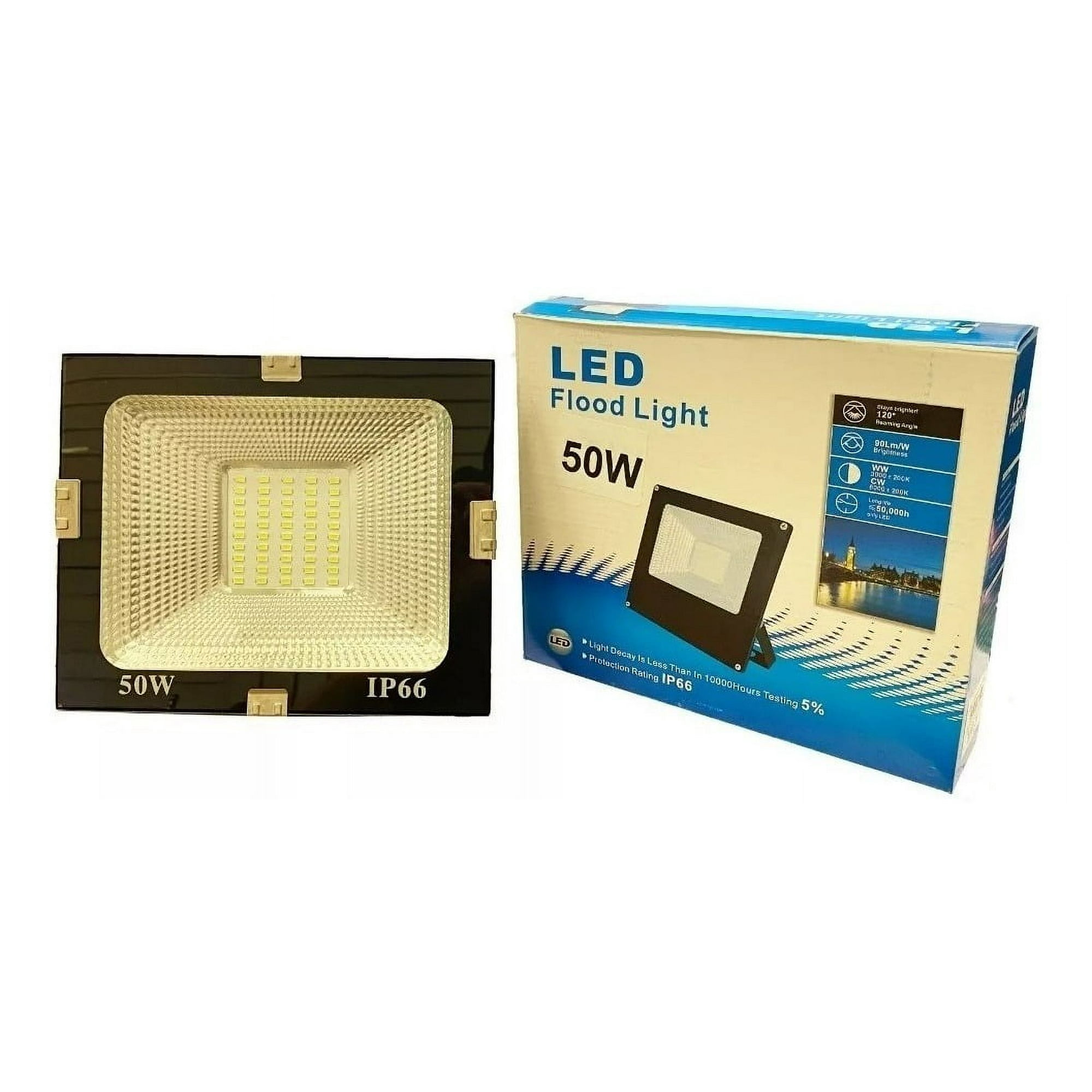 Foco Proyector Led Plano Reflector 50w 50 Led Exterior | Lider