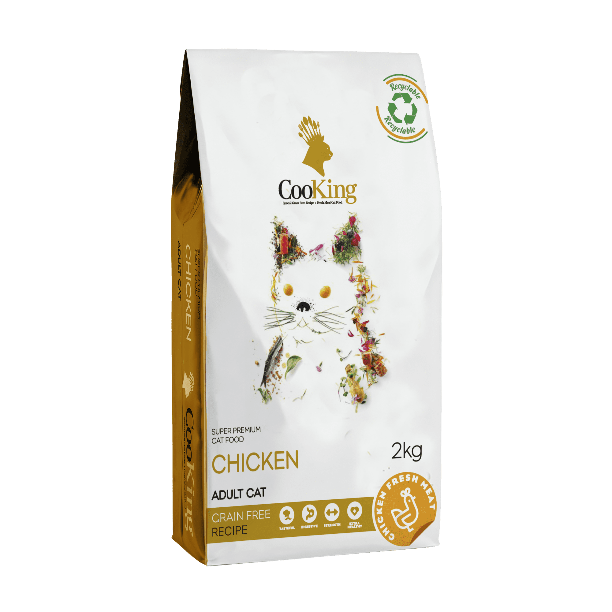 Cooking Gato Adulto Chicken 2Kg | Lider