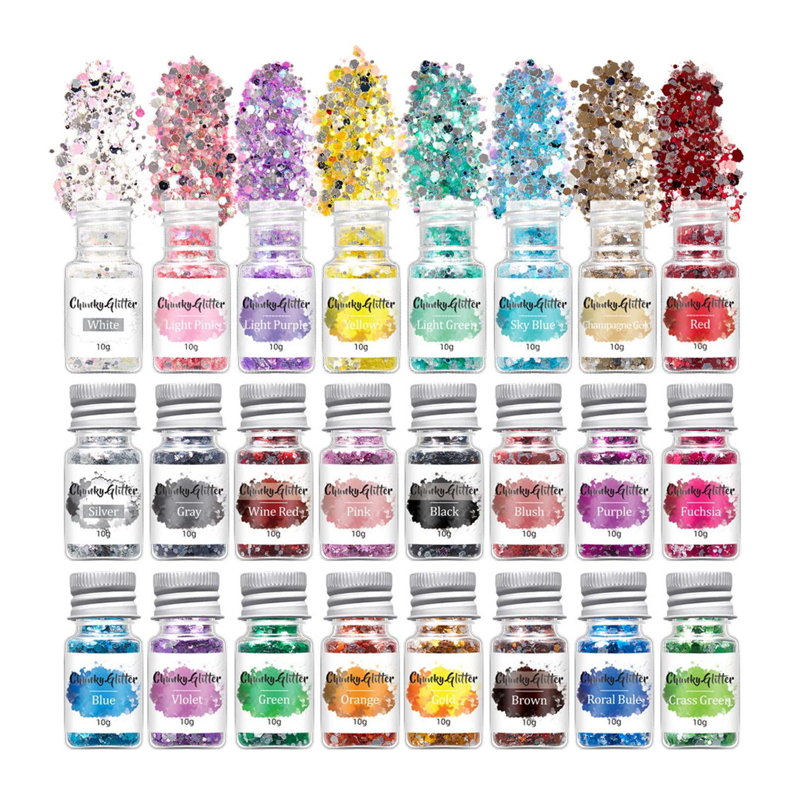 12 Colores Encantos Efecto Brillo Uñas Láminas Artísticas Escamas Para ...