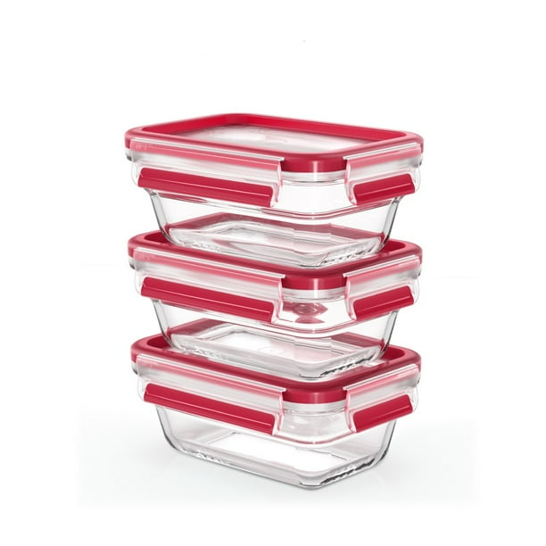 Cont.alim.mast.g.set 3 Piezas Rect450ml | Lider