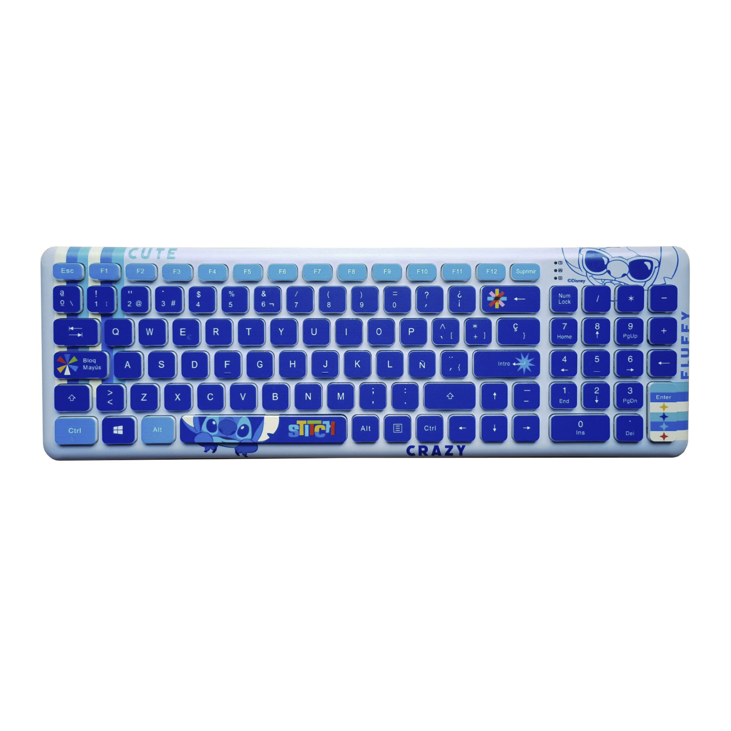 Teclado Inalámbrico STTW819 Celeste | Lider