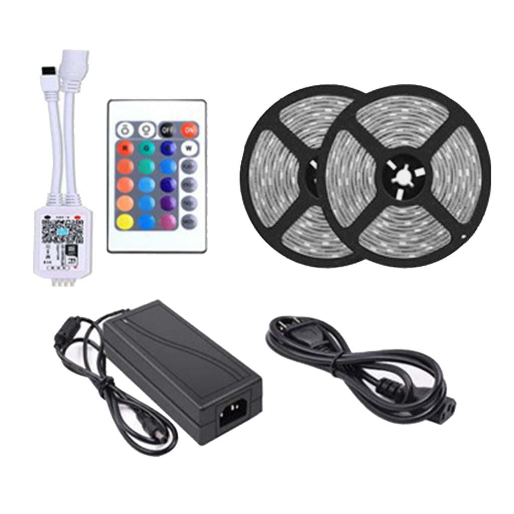 Kit de Tira LED RGB 12V Impermeable con Adaptador 150 SMD | Lider