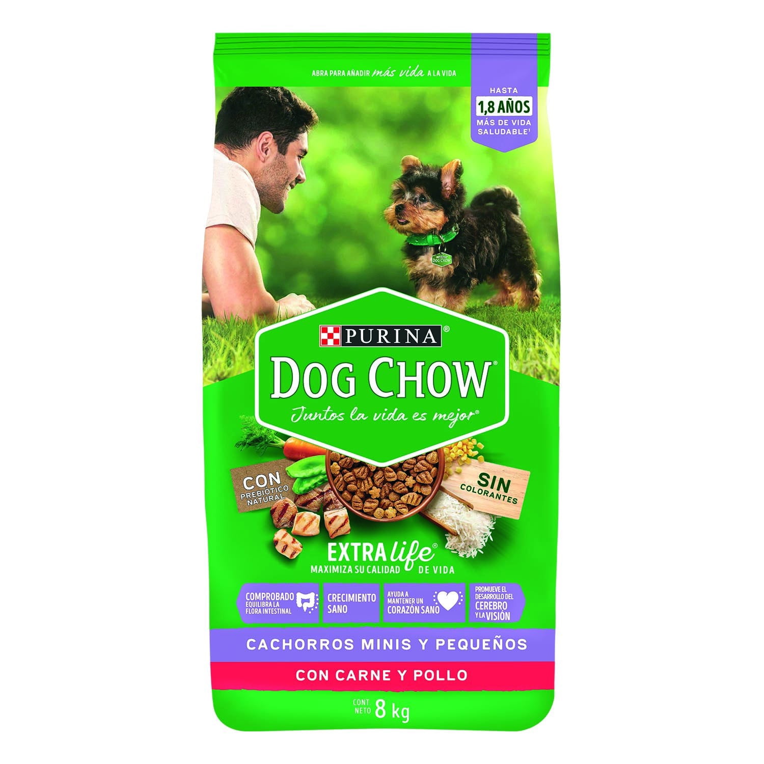 Alimento seco para perro DOG CHOW® Cachorros Minis y Pequeños Carne y ...