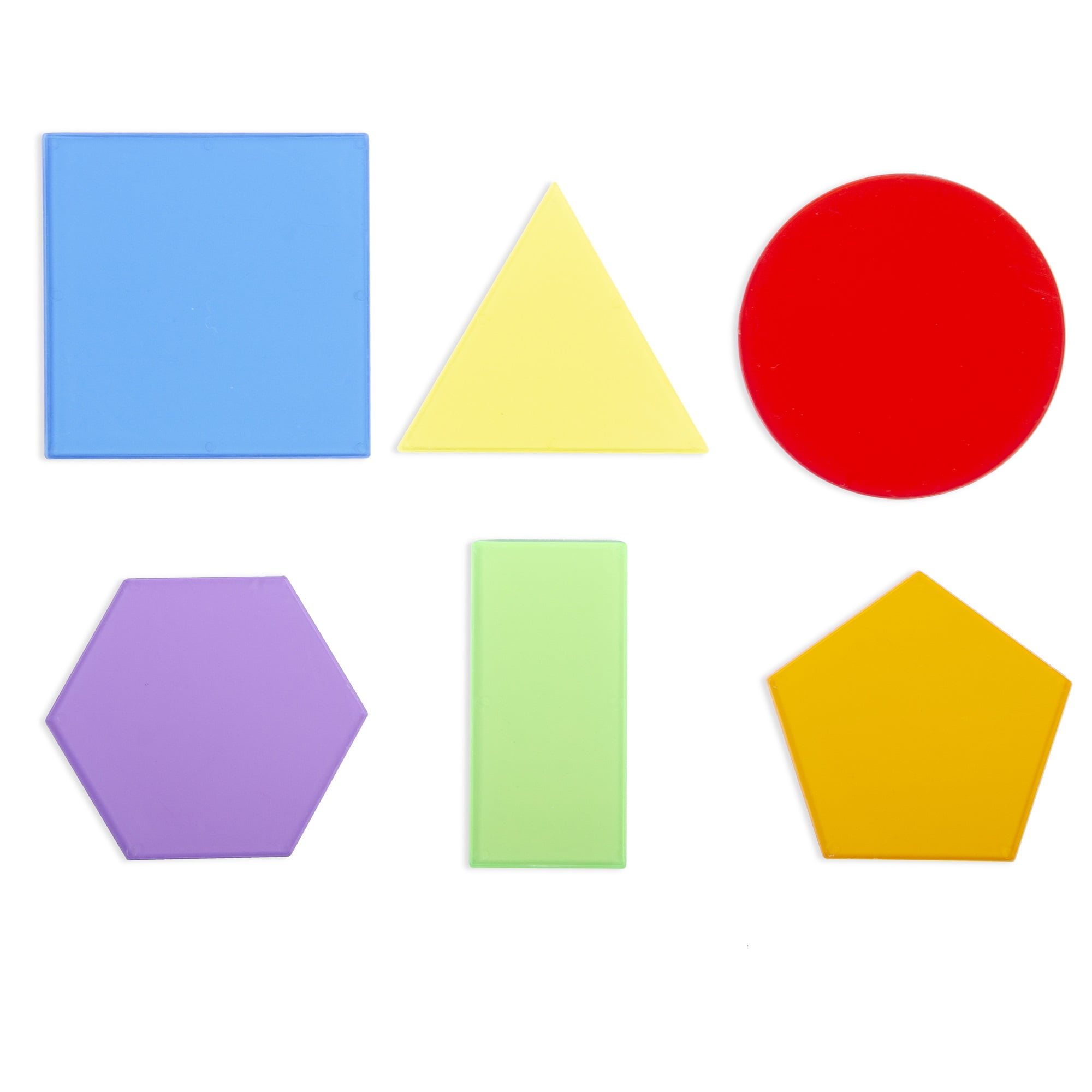 Set De 6 Figuras Geométricas Traslúcidas | Lider