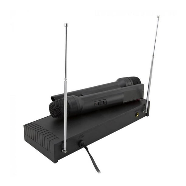 Kit 2 Microfonos Inalambricos VHS 30 MTS WM570 Negro Philco | Lider