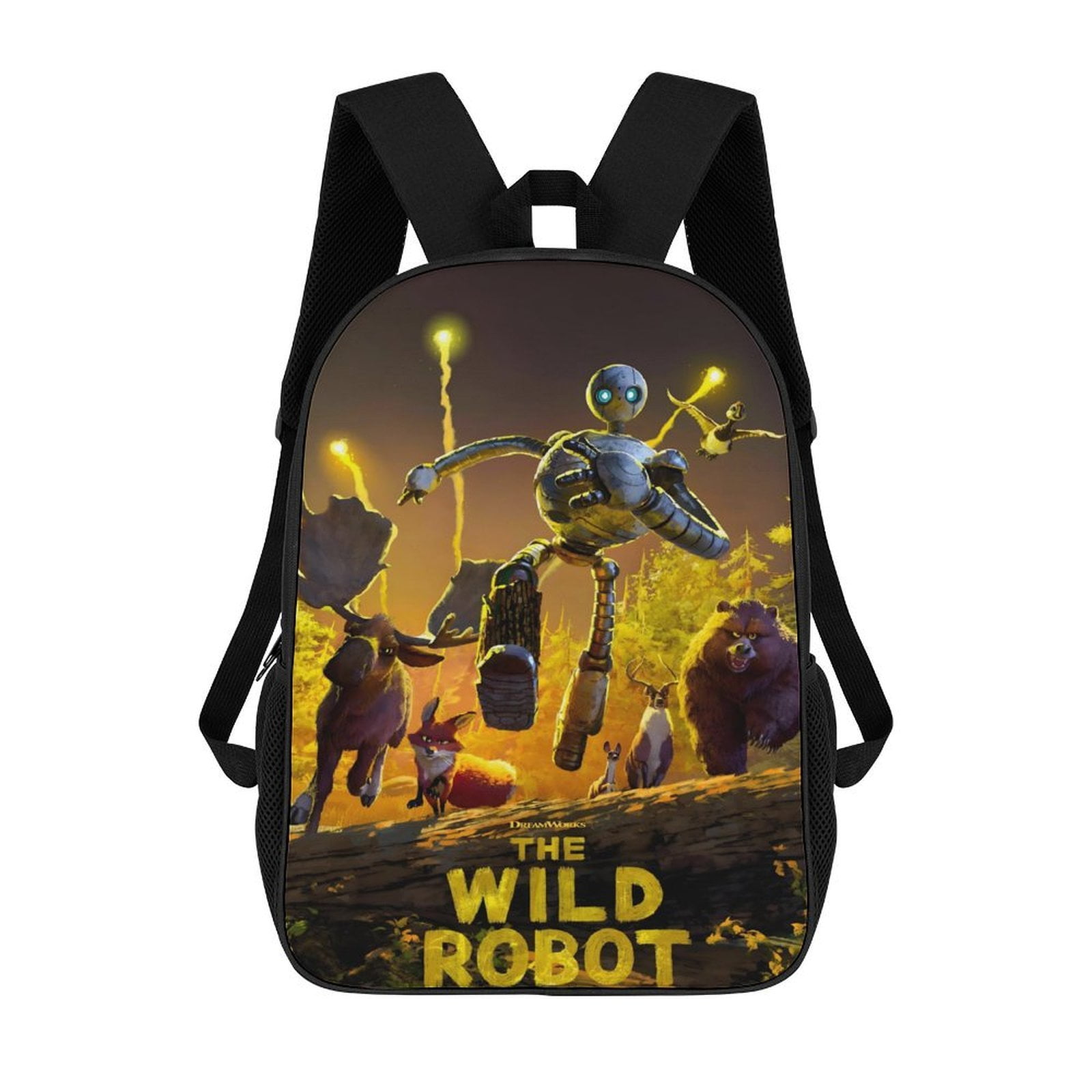 Robot Salvaje-theme Backpack, Campus style schoolbag Bookbag with ...