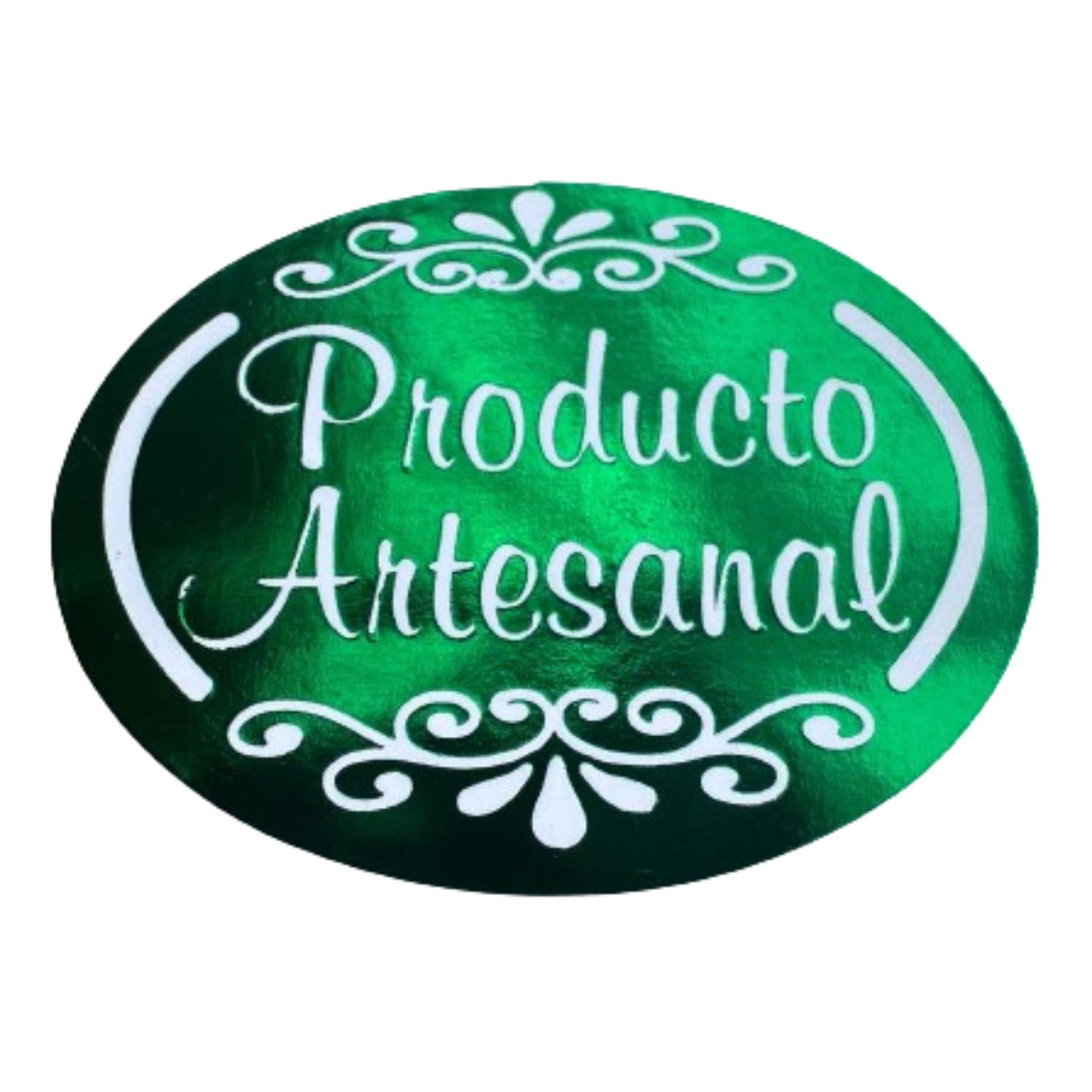 Sticker Producto Artesanal Verde 100un verde | Lider