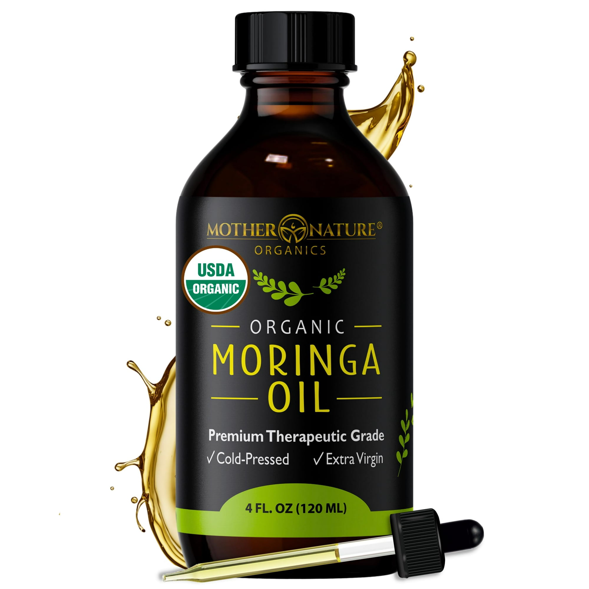 Aceite Mother Nature Moringa Premium, 100% natural, 120 ml | Lider