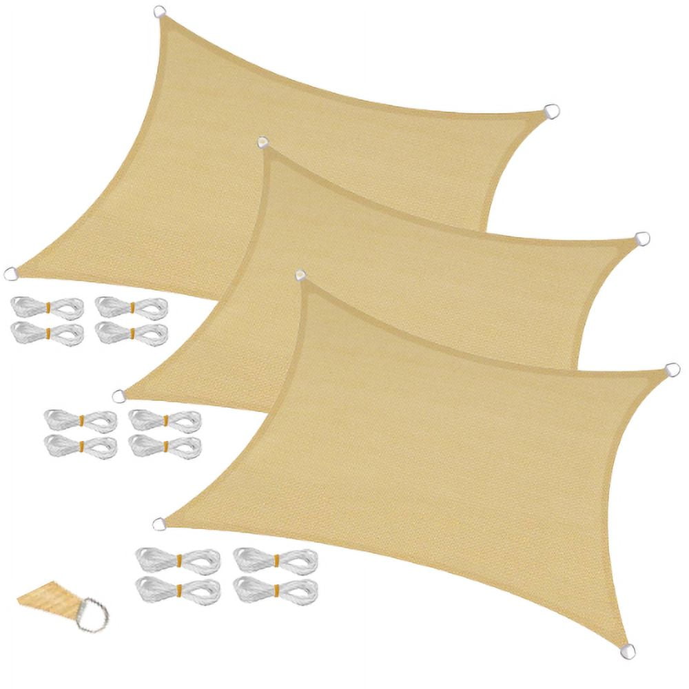 Pack X3 Toldos Quitasol P-Uv Rectangular 4X6 Mt Malla Beige | Lider