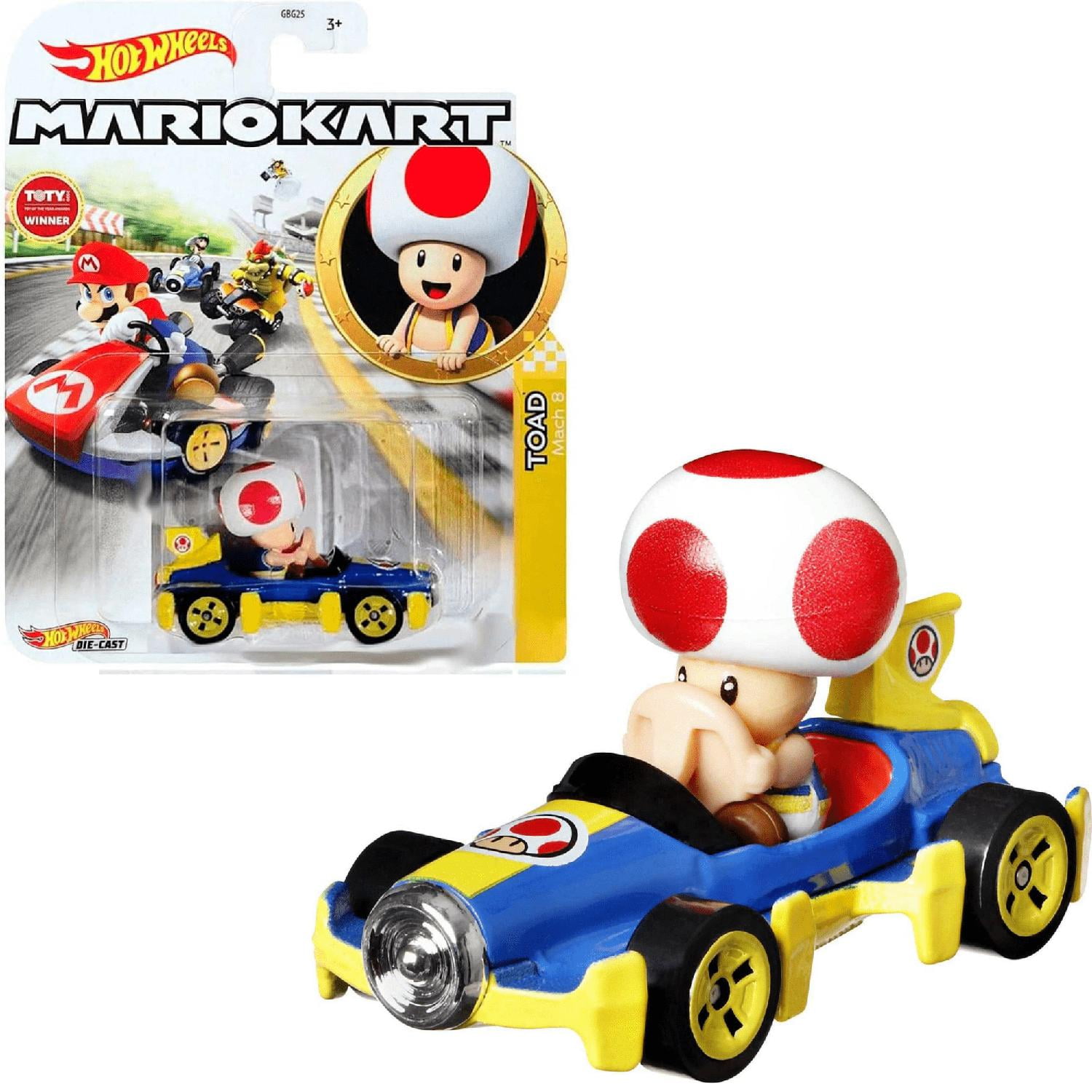 Hot Wheels Vehículo Mario Kart - Toad azul | Lider