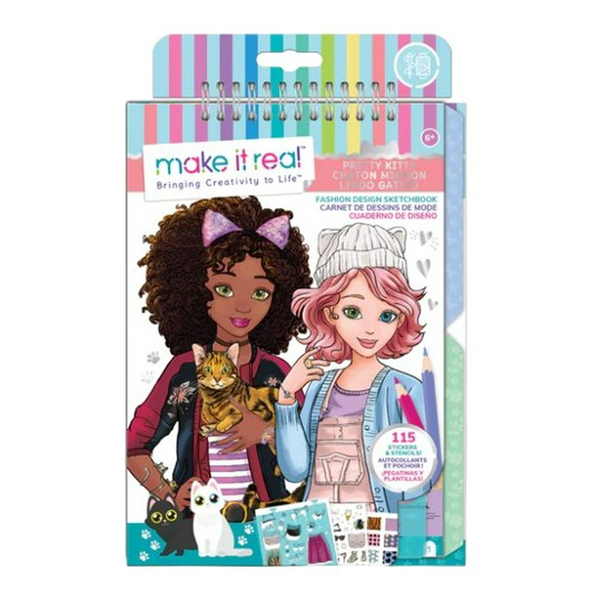 Cuaderno De Diseño Stickers Y Plantillas ¡una Moda Inspirada En Los ...