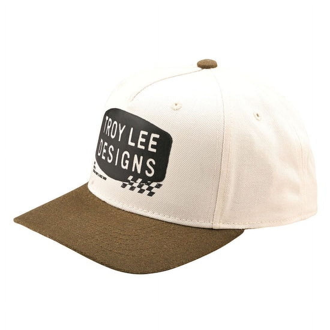 Jockey troy lee curved stamp vintage white/olive oska | Lider