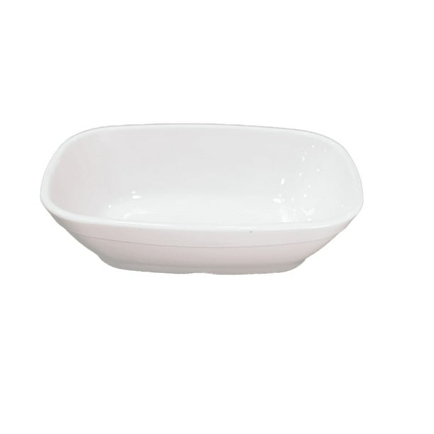 Set De 6 Plato Rectangular Melamina 20x4.5 Cm. | Lider