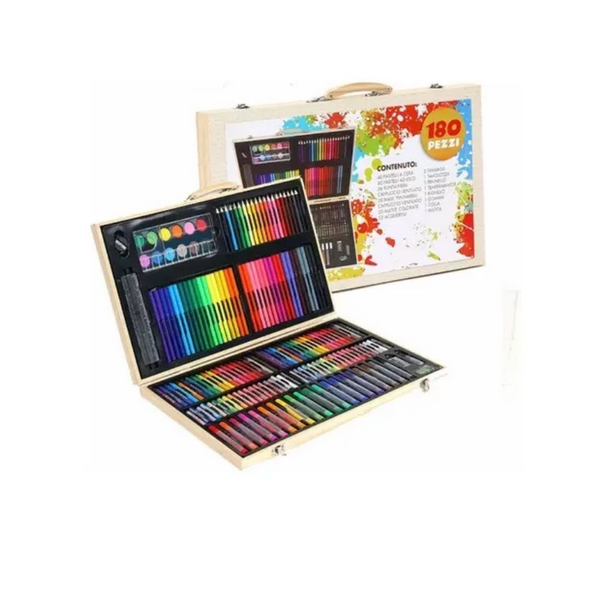 Kit De Arte Con Maletín 180 Piezas Arte Y Pintura | Lider
