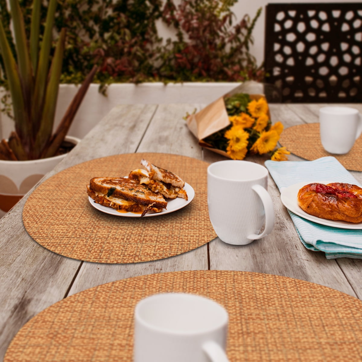 Set 6 Individuales Luxe Autumn Redondo | Lider