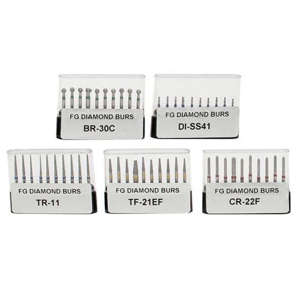 Juego de Fresas Dentales FG, 50 Piezas | Lider