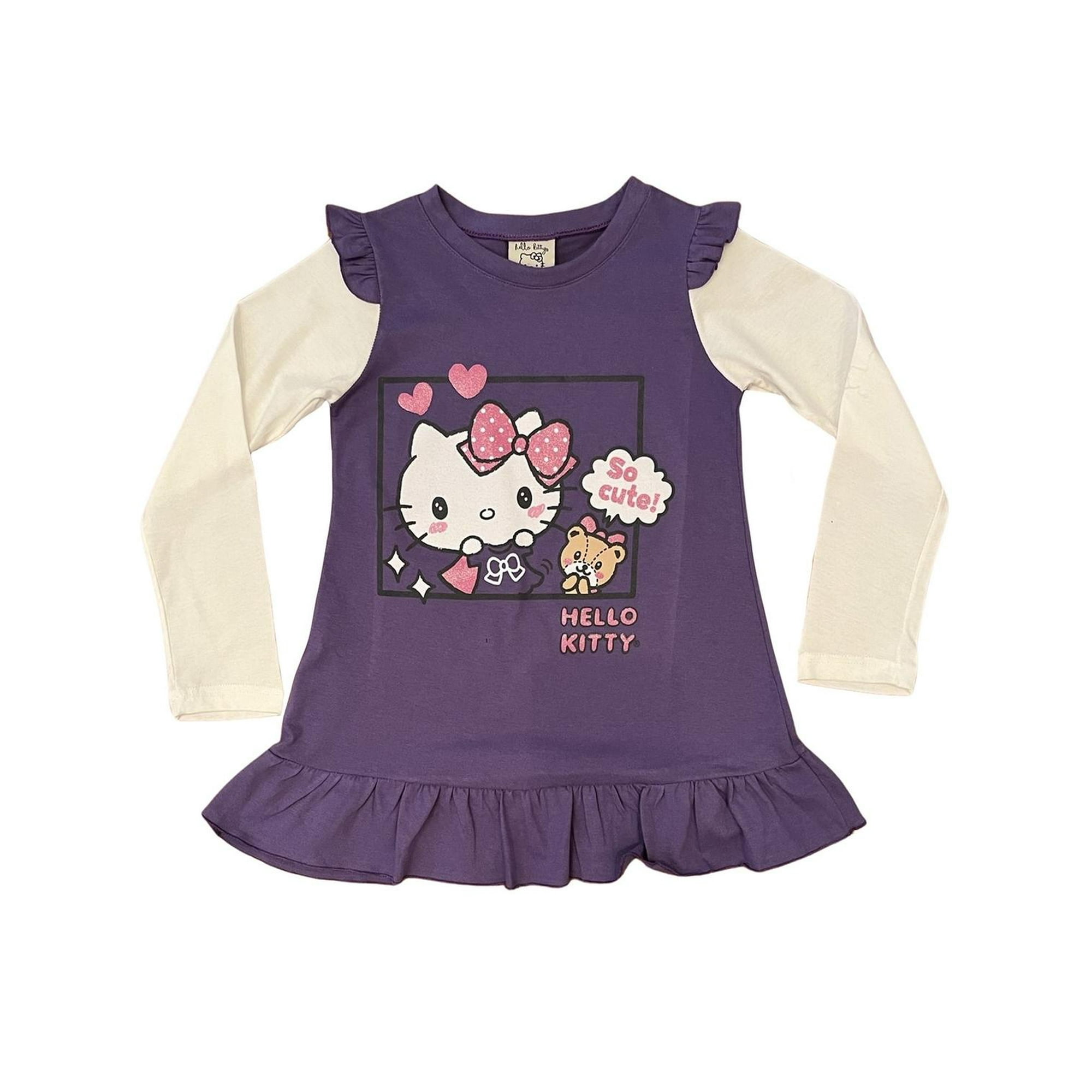Polera Niña Hello Kitty violeta 10 | Lider