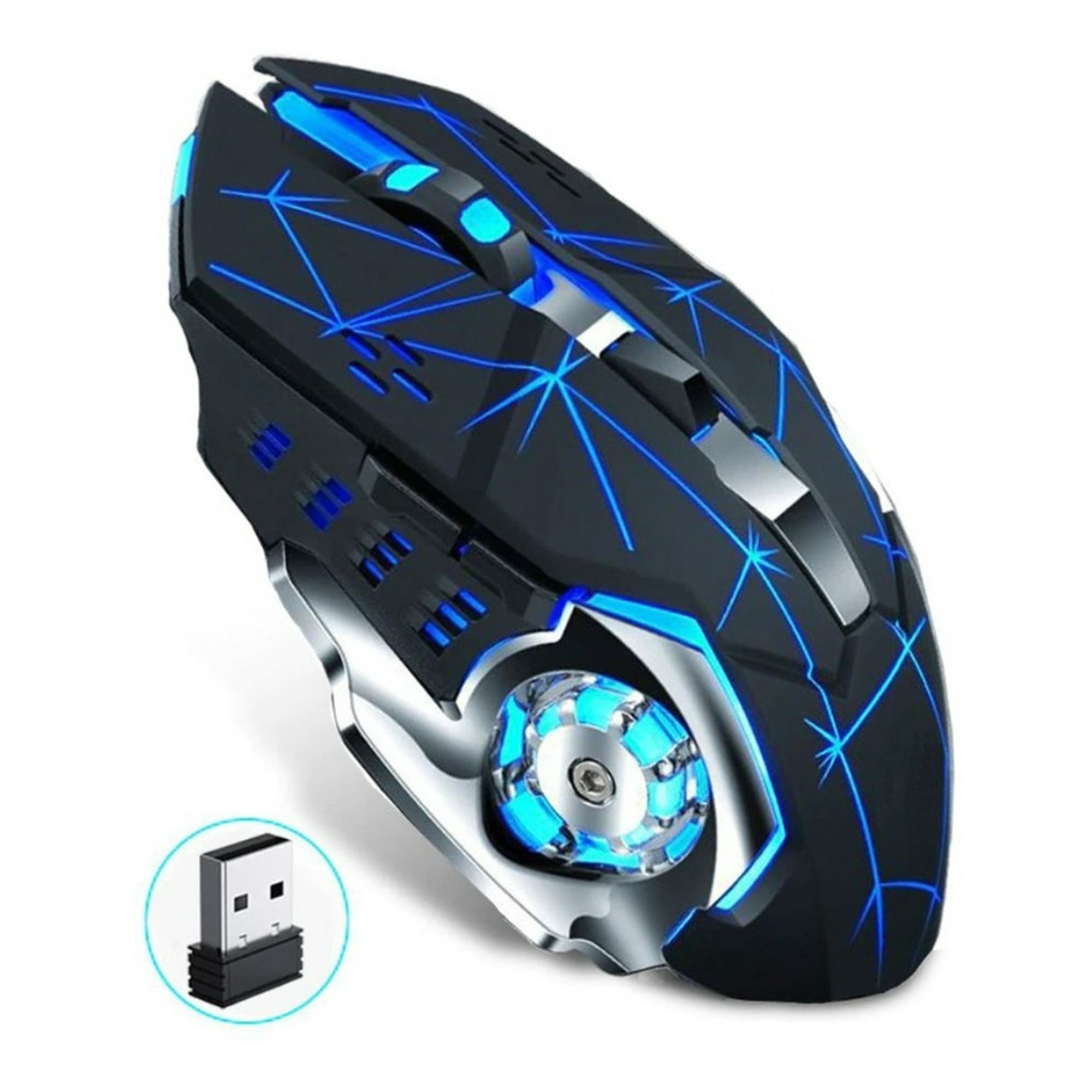 Mouse Gamer Inalámbrico Recargable Iluminado Rgb | Lider