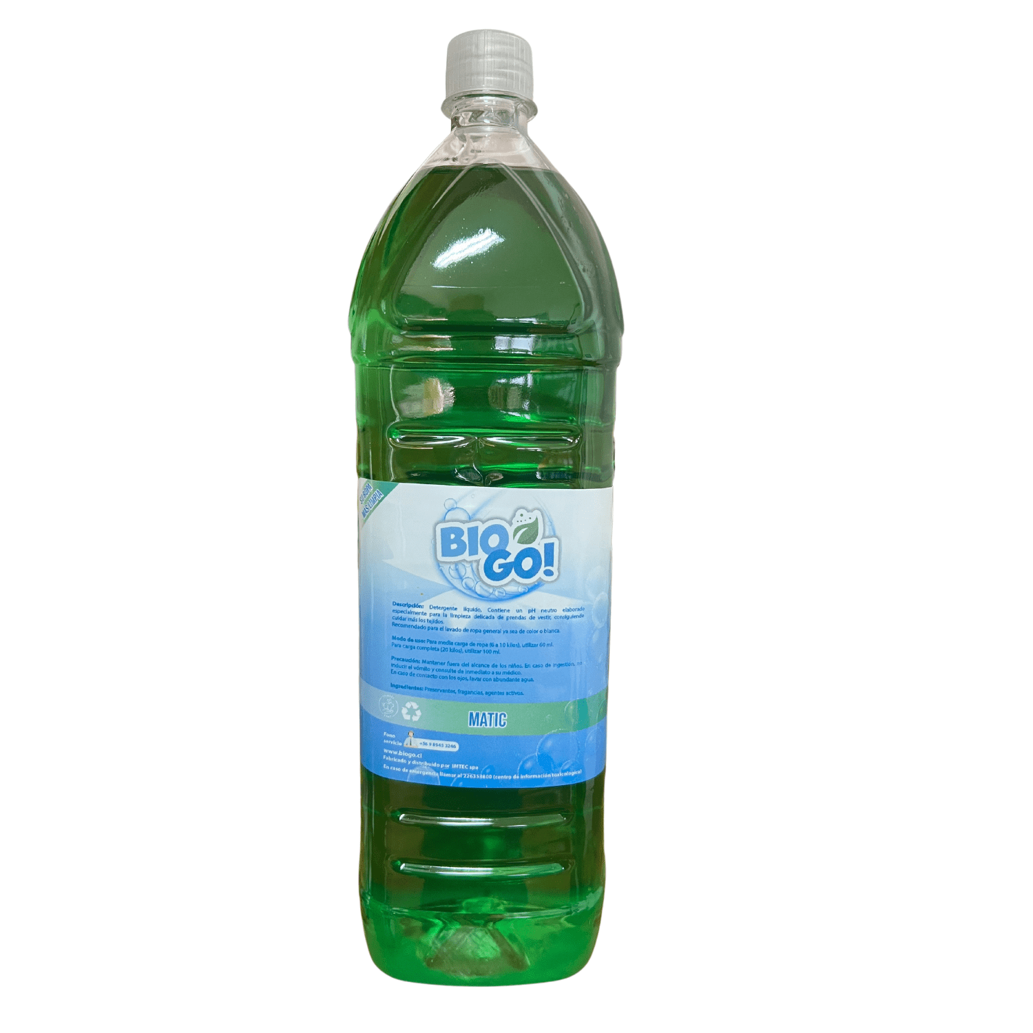Detergente Bio Go Matic 2 Litros Biodegradable | Lider