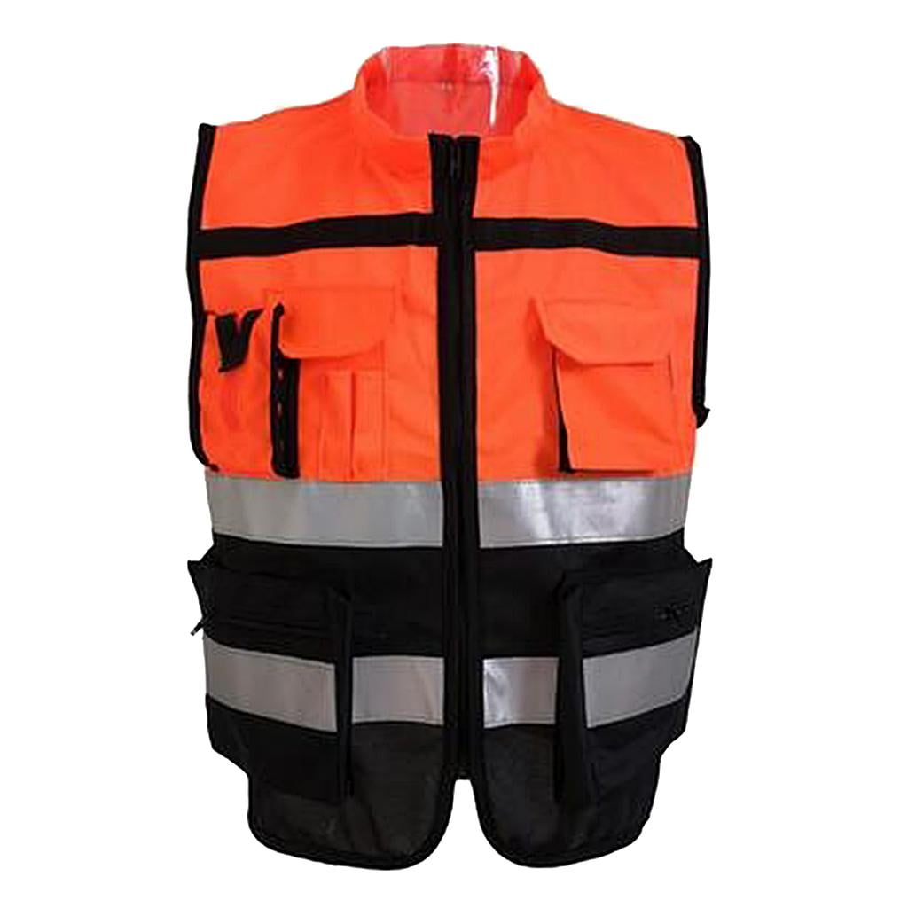 Chaleco Reflectante de Seguridad Naranja XXL | Lider